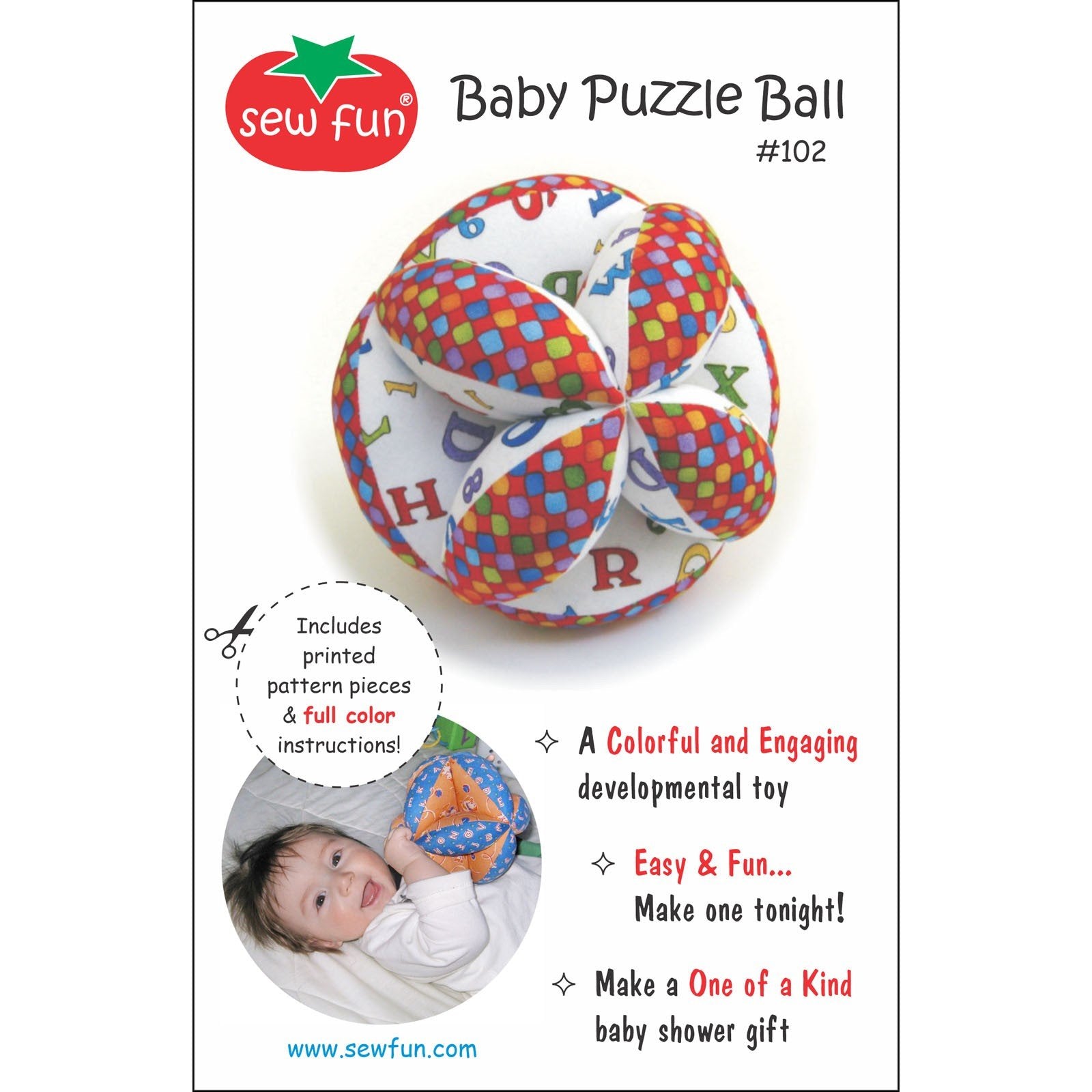 Baby Puzzle Ball Pattern – Lala and Mer