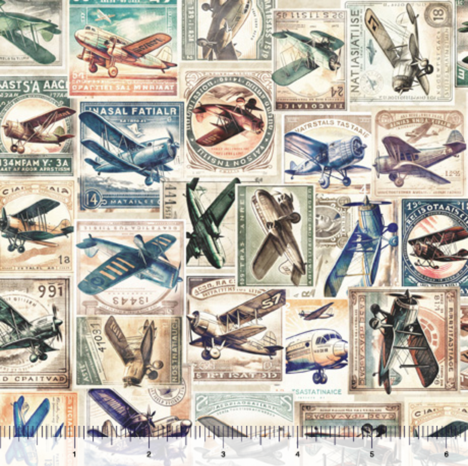 Flying High Airplane Collage 30051-X – Lala and Mer