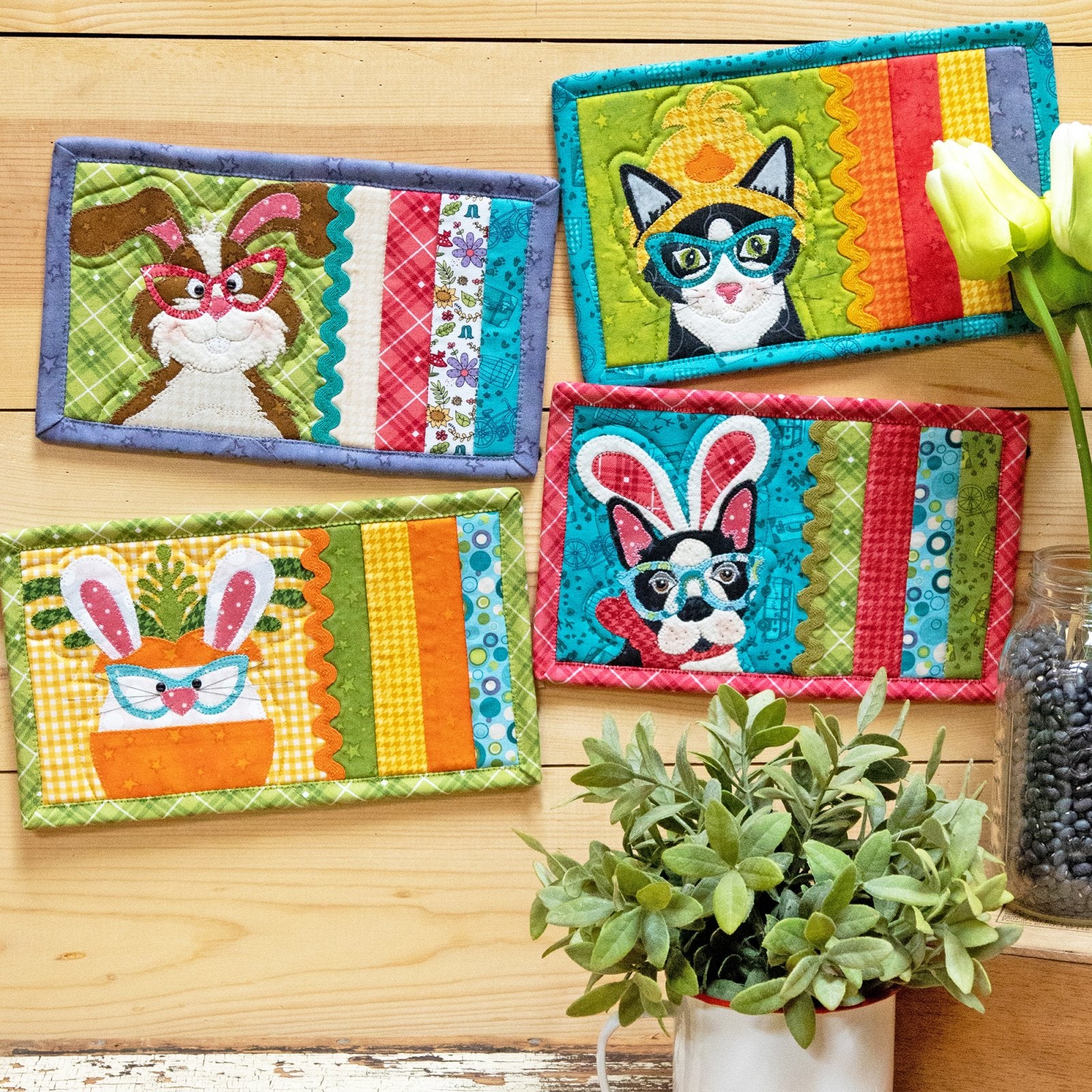 Easter Party Mug Rugs – Lala and Mer